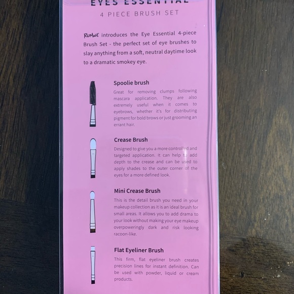 ROMWE | Makeup | Nib Romwe Eyes Essential Brush Set | Poshmark